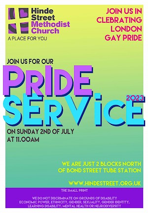 Hinde Street Methodist Church Pride Service | OneBodyOneFaith
